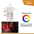 VYANLIGHT LED Puck Lights, Color Changing Rechargeable Light,16 Colors ...
