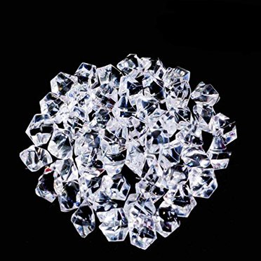 Acrylic Crystal Gem Stone Ice Rocks Table Scatter, 1-inch, 150-piece ...