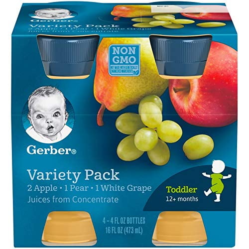 Gerber Baby 100% Juice Variety Pack, 16 OZ (Pack of 3) - Walmart.com