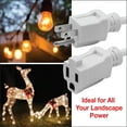 Clear Power Outdoor Lighting Timer with 12 ft Indoor/Outdoor Extension ...
