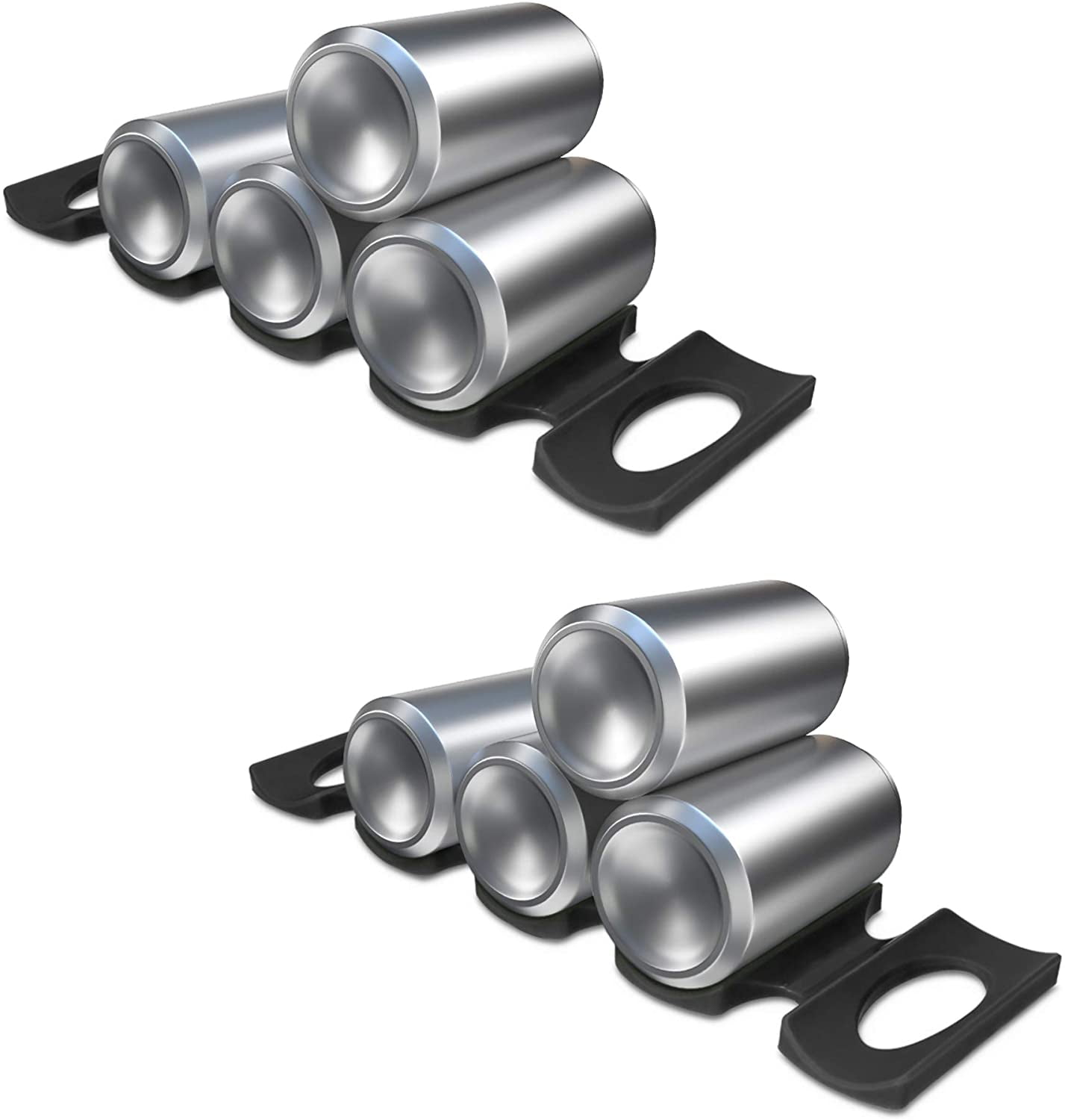 Silicone Bottle Stacking Mat (Set of 2) - Refrigerator Organizer Holder ...