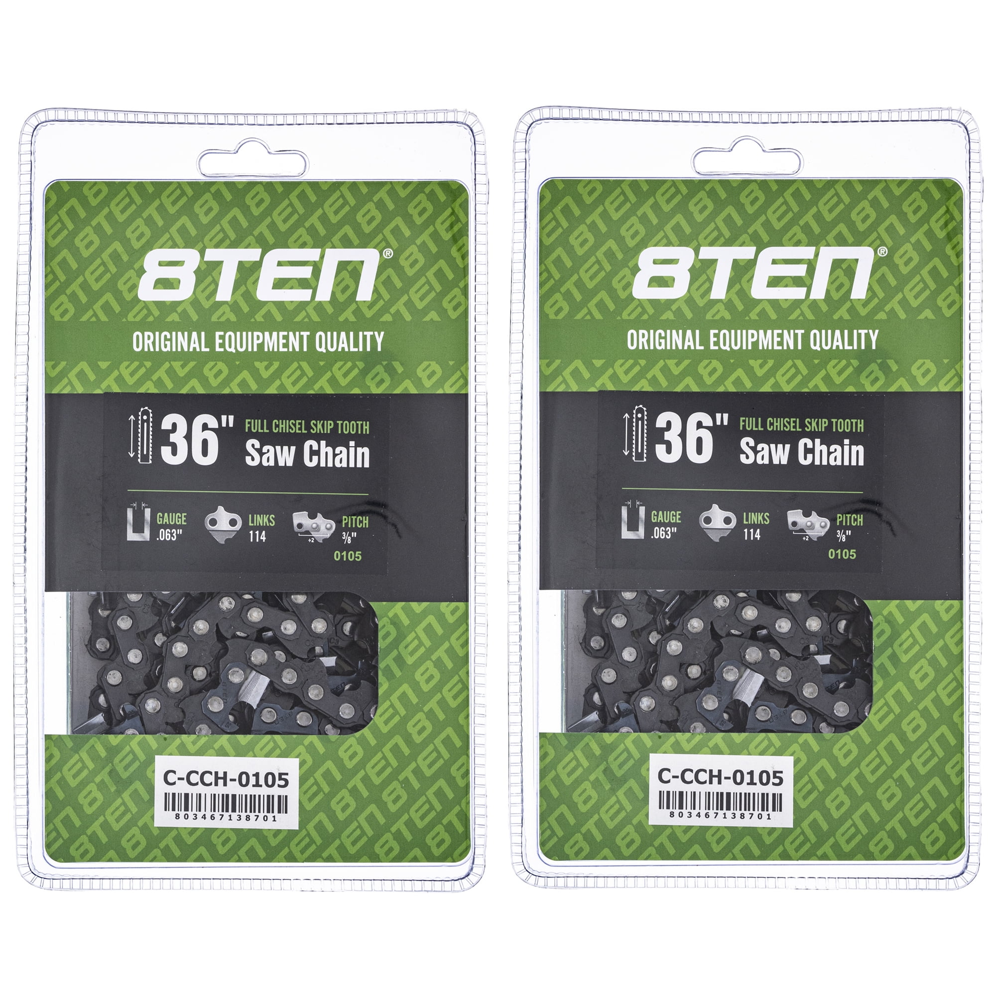 Click here for 8ten Full Chisel Skip Tooth Chainsaw Chain 36 Inch... prices