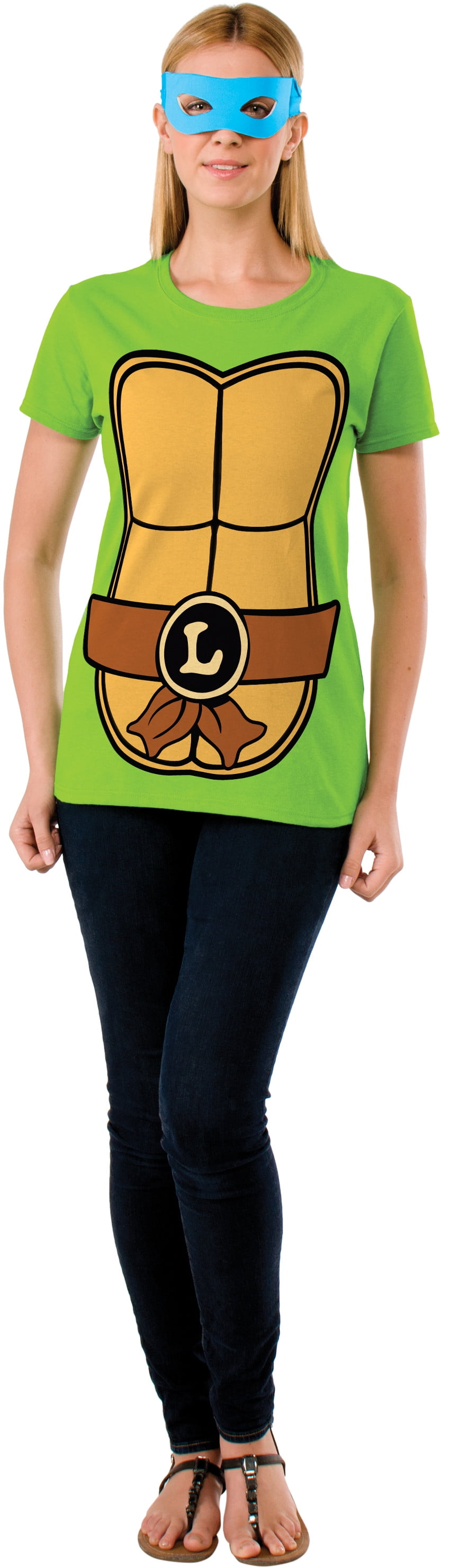 Adult Womens Teenage Mutant Ninja Turtles Leonardo T-Shirt - Walmart.com