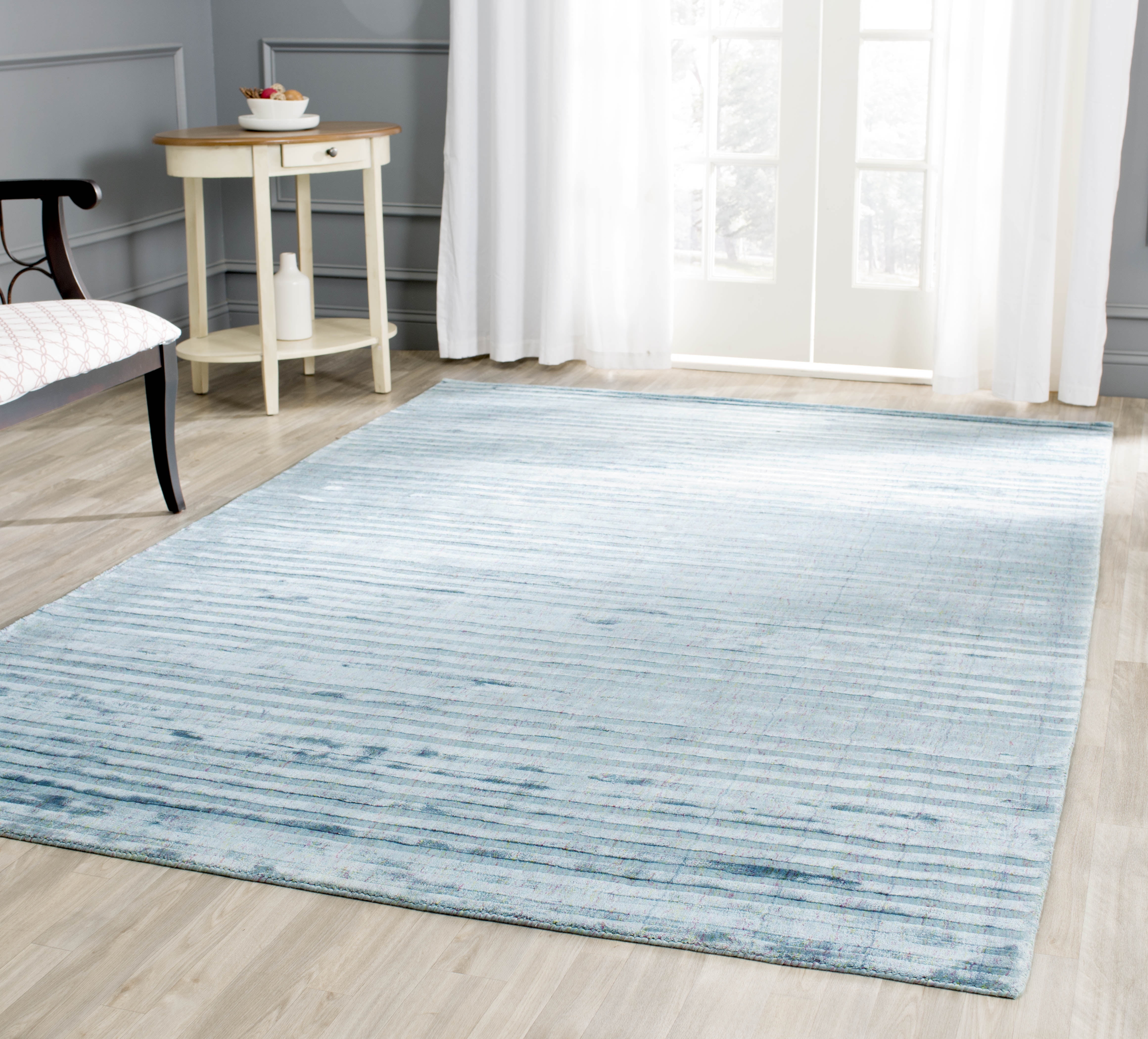 SAFAVIEH Mirage Terrence Striped Area Rug, Blue, 6' x 9' - Walmart.com