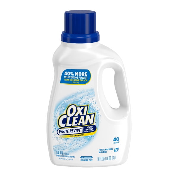 OxiClean White Revive Liquid Additive Laundry Whitener 50 Ounce ...