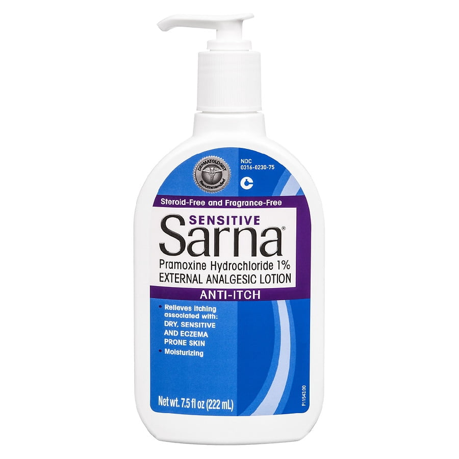 Sarna Sensitive Steroid-Free Anti-Itch Lotion Unscented - Walmart.com