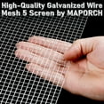 MAPORCH Hardware Cloth & Scissors, 1/4 inch Galv. Mesh, 16" x 15ft ...