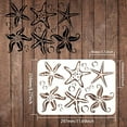Starfish Stencil 11.7x8.3 inch 8 Starfish Drawing Template Reusable ...