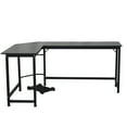 Clearance! L-Shaped Computer Desk with CPU Stand, Industrial Office ...