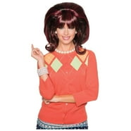 Brown Peggy Drag Queen Style Beehive 60 Big Hair Wig - Walmart.com