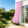 Bowayaoa Resistant Outdoor Sheer Voile Curtain 1 Panel, Light Filtering ...