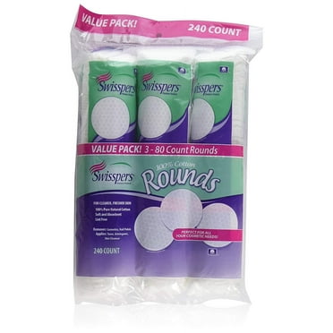 Organic Essentials Organic Cotton Rounds - 80 Ea, 3 Pack - Walmart.com