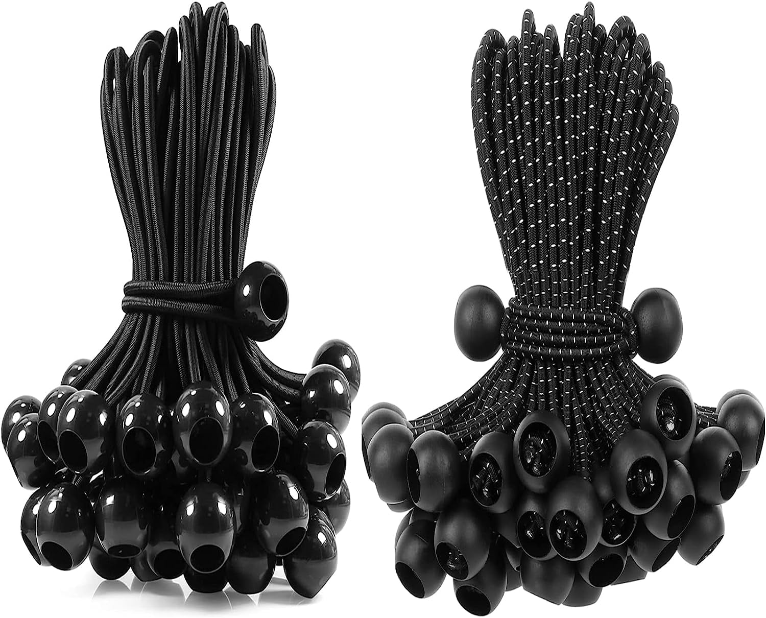 Ball Bungee Cord 12 Inch 60 Pack Heavy Duty Tarp Tie Down, for Camping ...