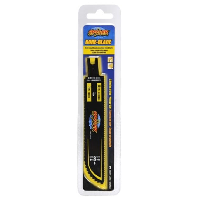 Spyder Bore-Blade 200004 Bi-Metal Reciprocating Saw Blade, 6 in L, 7/10 ...