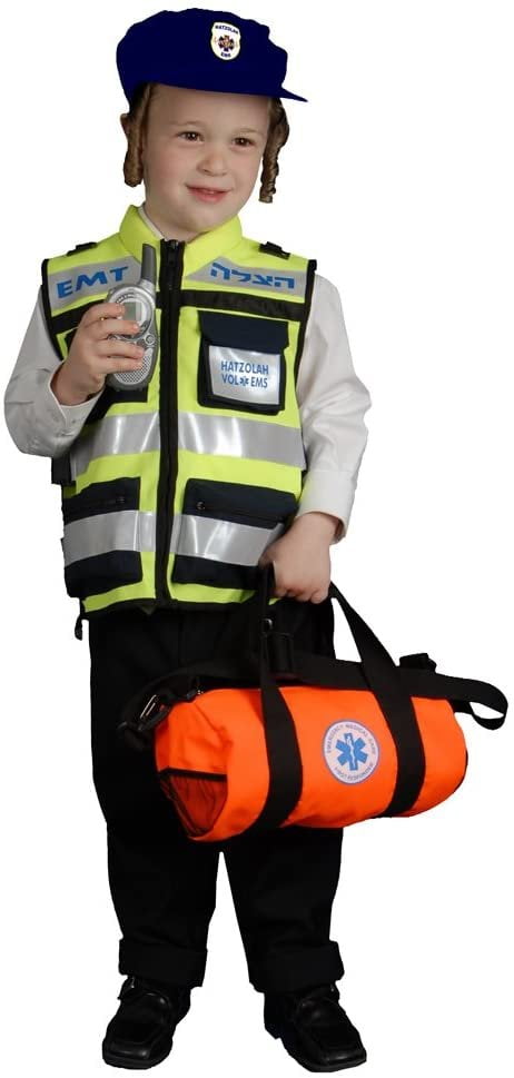 Dress Up America EMT Costume for Kids - Authentic Hatzolah Paramedic ...