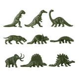 TimMee Plastic DINOSAUR Figures - Green & Yellow 48pc Dino Set MADE IN ...