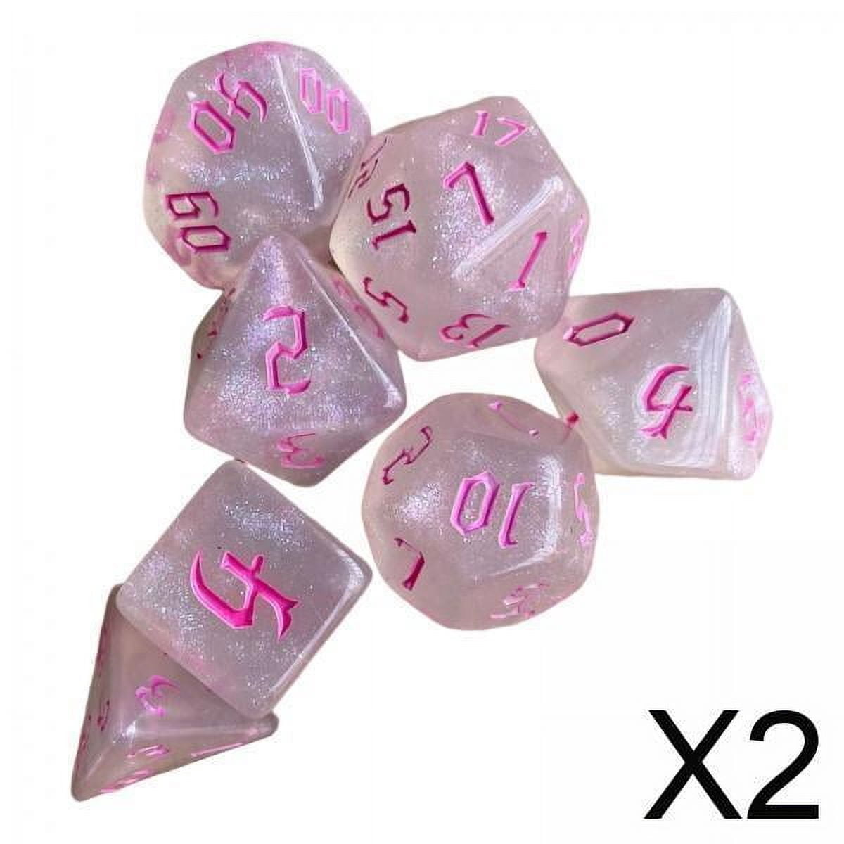 Dados de juego,Juego de dados poliédricos acrílicos,regalos de juego ...