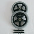 2Pcs 6/7/8in Wheelchair Caster Front Wheel Replacement Tire Wheel ...