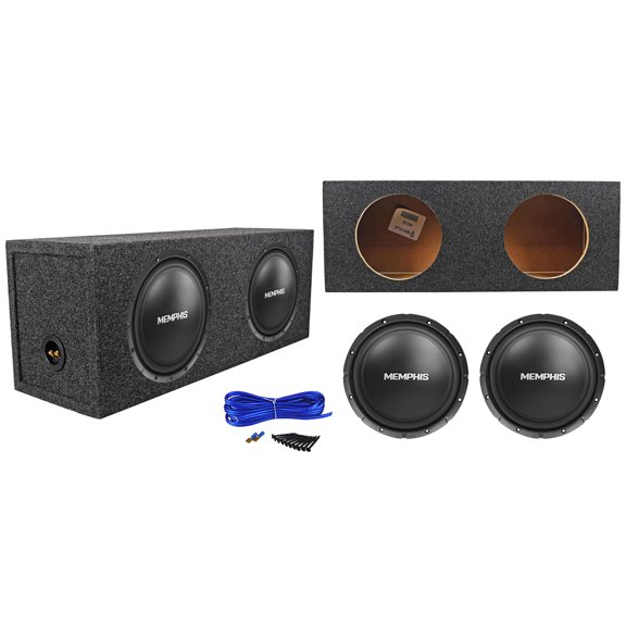 Memphis Audio Dual 12" Loaded Enclosure 1 Ohm 1200 Watts Max Power ...