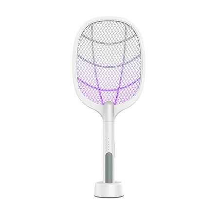 2-in-1 Handheld Bug Zapper Racket Electric Fly Swatter Mosquito Killer ...