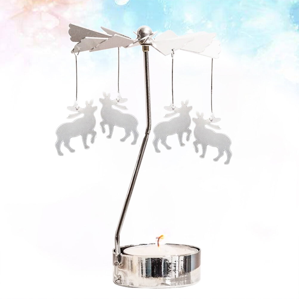 Metal Candle Holder Assembling Rotating Candlestick Converting Luck ...