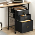 File Cabinet with 3/2 Drawer, Mobile Filing Cabinet Rolling Printer ...