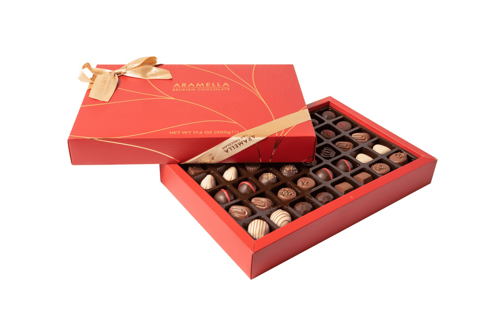 Aramella Belgian Chocolate Red Box (40 Pieces / 17.6oz) - Walmart.com