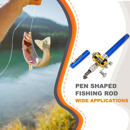 Pen Shaped Fishing Rod Mini Portable Aluminum Alloy Telescopic Fishing ...
