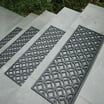 Rubber-Cal 6-Piece Azteca Non-Slip Outdoor Staircase Rubber Step Mats ...