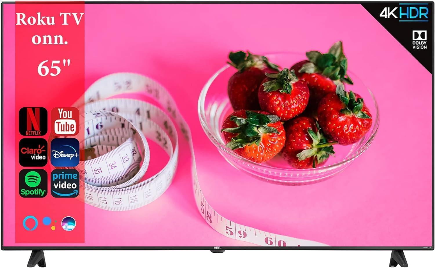 ONN Television de 65" Class 4K 2160p LED Smart TV Frecuencia de ...