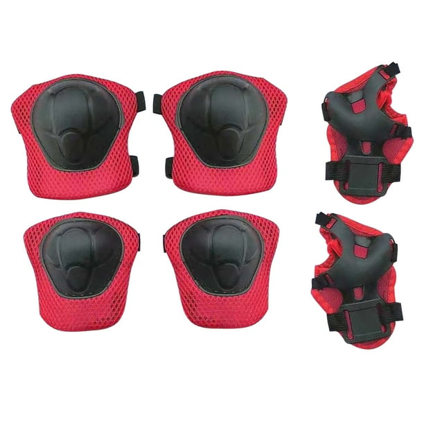 Wweixi 6 Pieces/Set Kids Protective Gear Sports Wrist Elbow Knee Pads ...