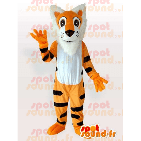 Monkey SPOTSOUND Mascot in black jacket with brown small cap - Animal ...