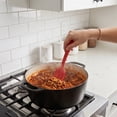 Silicone Long Handle Mixing Fork, Heat Resistant Scratch Free Cooking ...