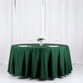 BalsaCircle 120" Round Polyester Tablecloth in Hunter Green for ...