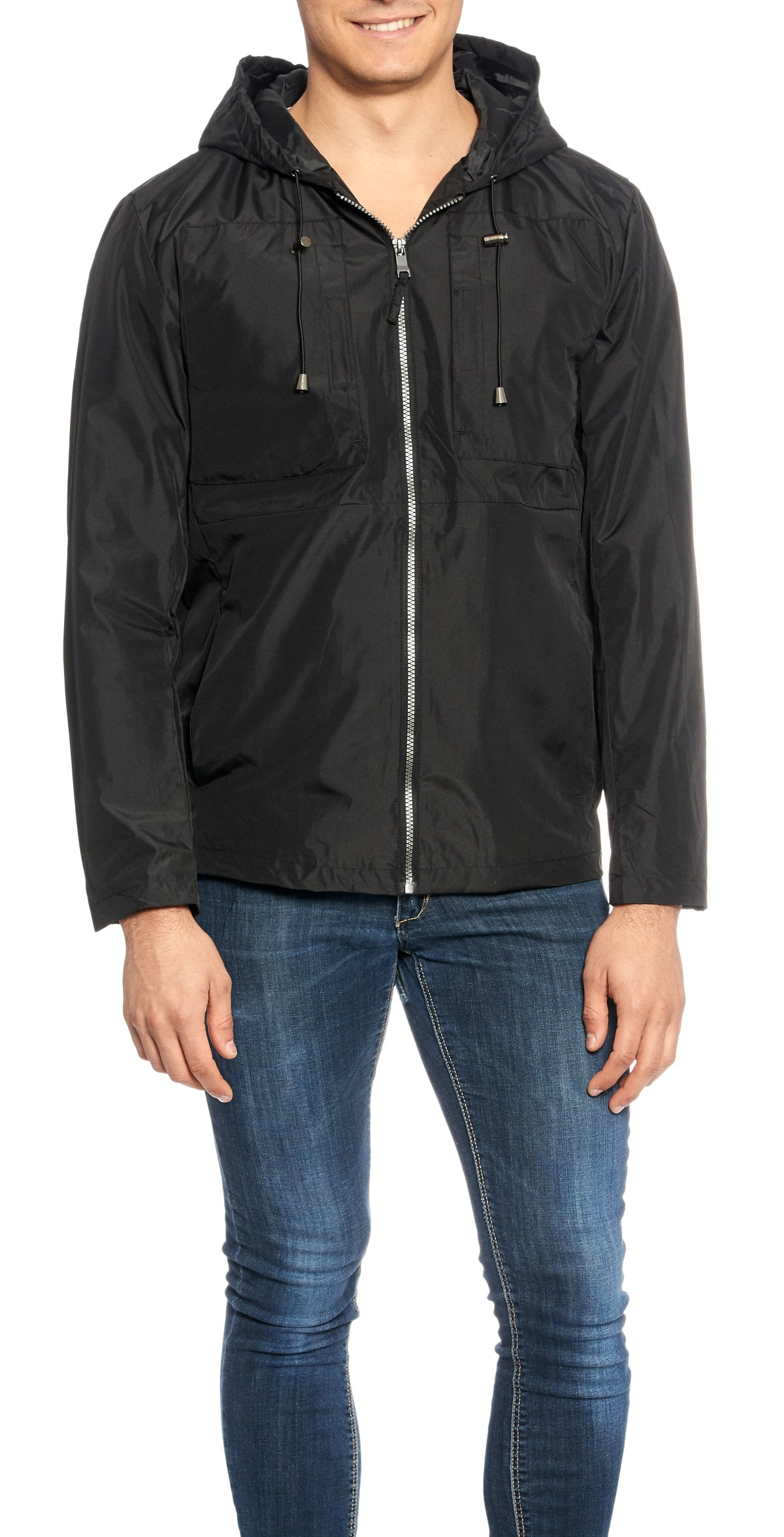 Men's Anorak Jacket w/ Multi-pocket and Hood - Walmart.com