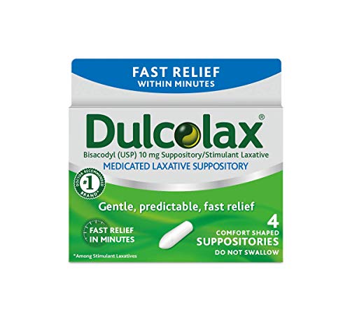 Dulcolax Laxative Suppositories, 4 Count - Walmart.com