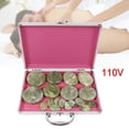16Pcs Hot Massage Stones Kit Natural Jade Heated Warmer SPA Heating ...