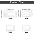 4Pcs Plastic Examination Template Rulers Clear 115x145~221x0.5mm diy ...