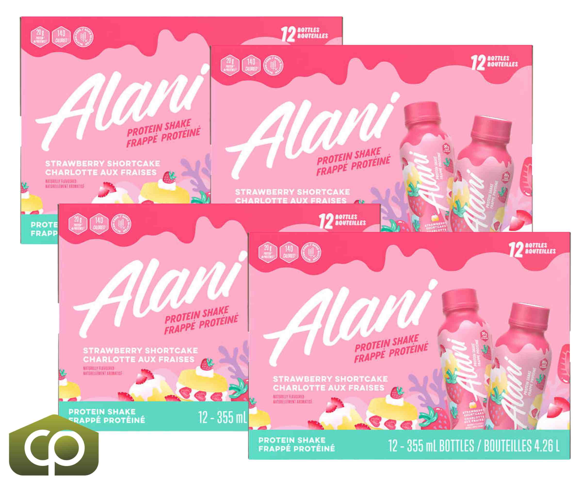 Alani Nu Protein Shake Fraise 355mL, 12ct - Délicieux & Boost Riche en ...