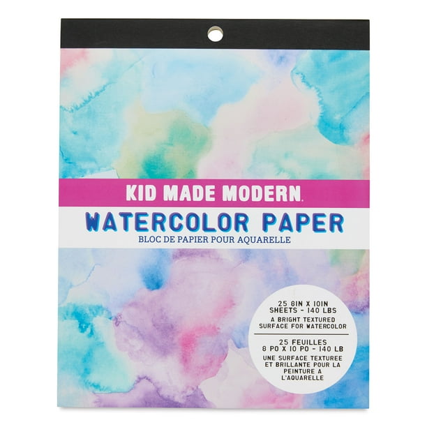 Kid Made Modern Watercolor Paper Pad - 25 Sheets - Walmart.com