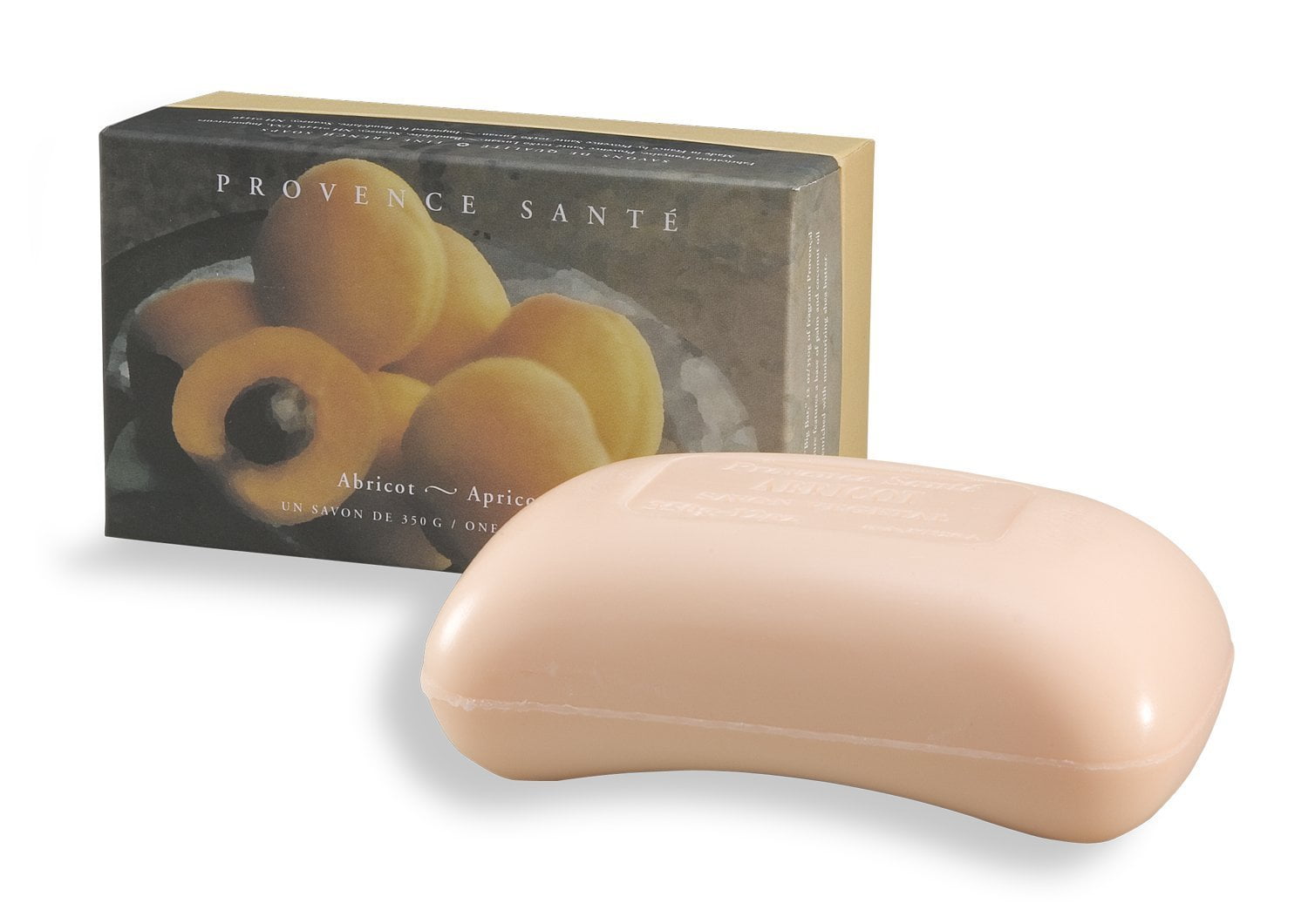 Provence Sante Apricot Big Bar Gift Box French Milled Soap with Shea ...