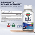 KAL ActivMelt B-6, B-12 Methyl Folate | Healthy Energy, Heart Support | Mixed Berry Flavor | 60 ...
