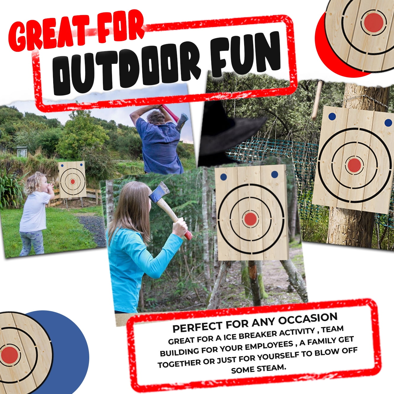 Wooden Axe Throwing Target Plate with Bottle Opener Nepal | Ubuy