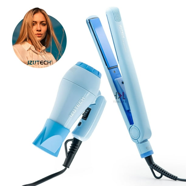 Plancha Alaciadora y Mini Secadora Izutech Profesional iZUTECH TORO2400 ...