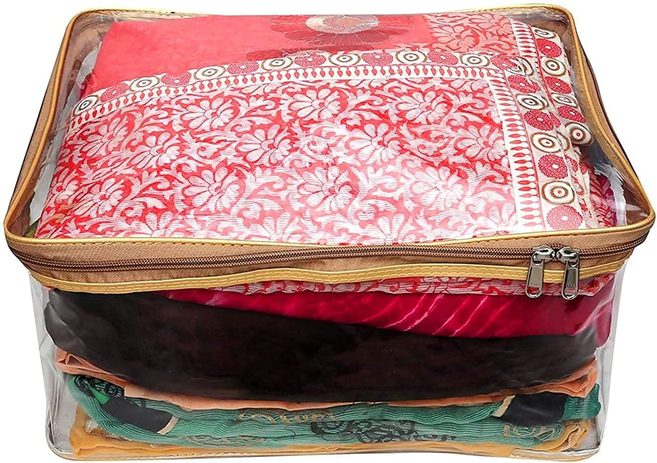 atorakushon Pack of 1 Saree Blouse Garments Storage Cover pouch Cloth ...