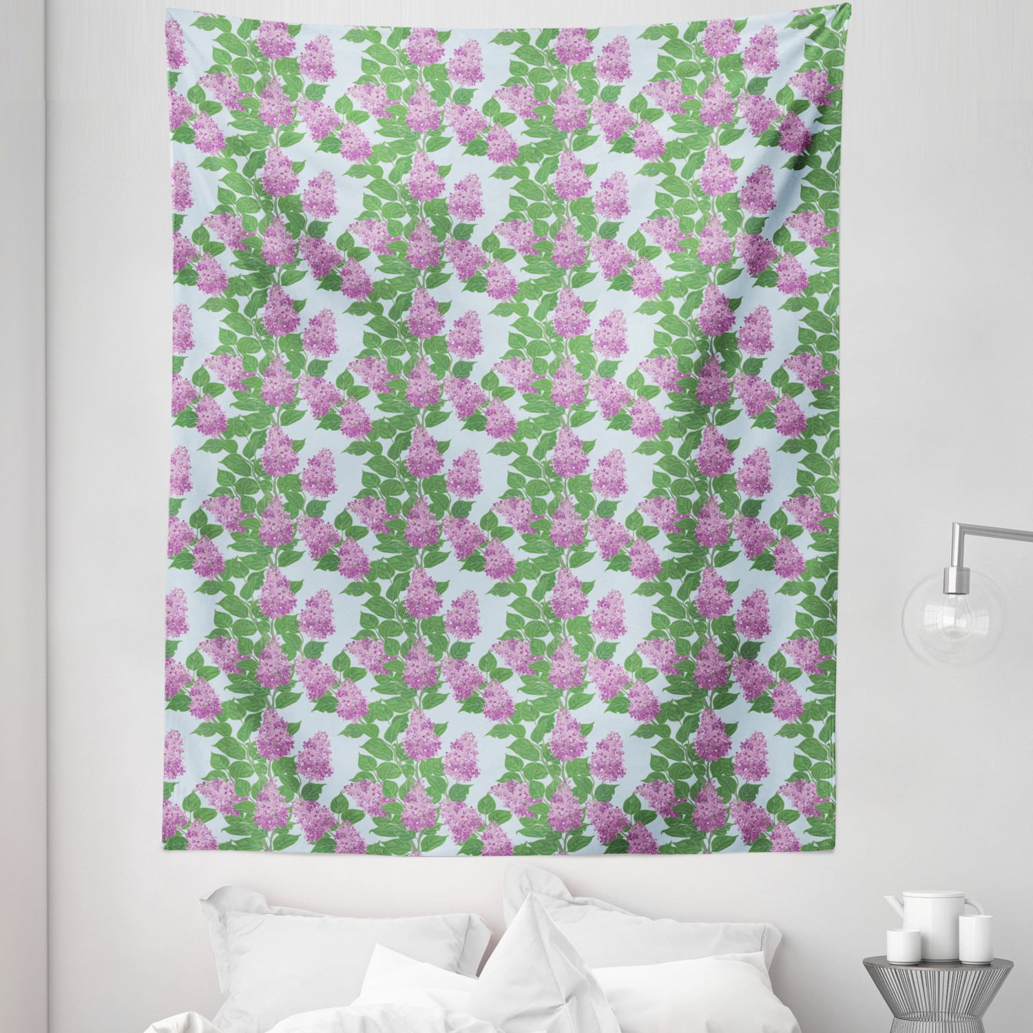 Lilac Tapestry, Bouquets of Flowering Twigs Summer Foliage Natural ...
