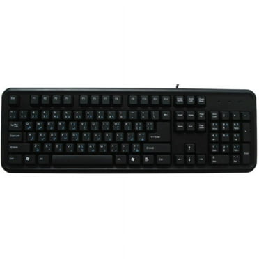 Ezsee Low Vision Keyboard Large White Print Black Keys - Walmart.com