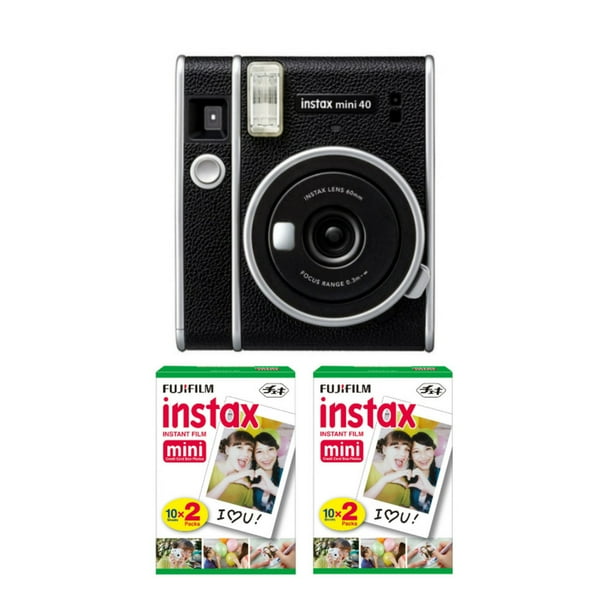 Fujifilm Instax Mini 40 Instant Film Camera with Instax Color Film (2 ...