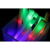 LED Foam Batons Pack of 100 Multicolor Light Up Batons with 3 Modes, 18 ...