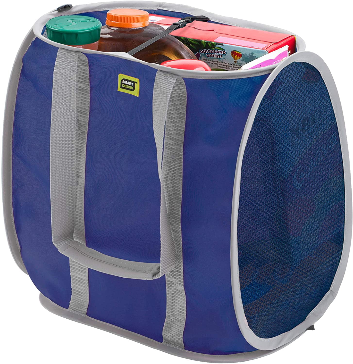 Smart Design Pop Up Shopping Bag - Reusable - Large - Heavy Duty ...